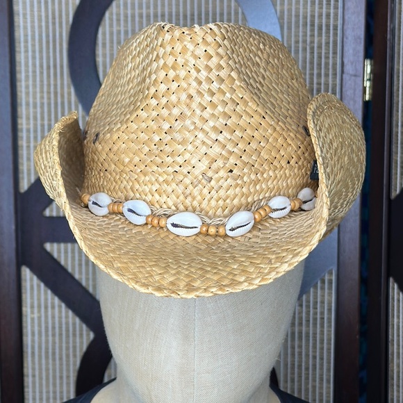 Panama Jack | Accessories | Panama Jack Straw Cowboy Hat With Sea ...